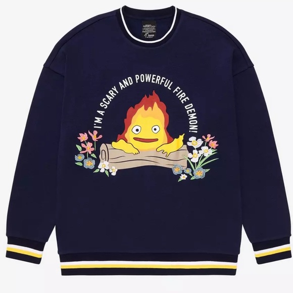 Sweaters | Our Universe Studio Ghibli Howls Moving Castle Calcifer Fire ...